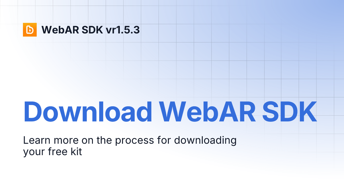 Download WebAR SDK | WebAR SDK vr1.5.3