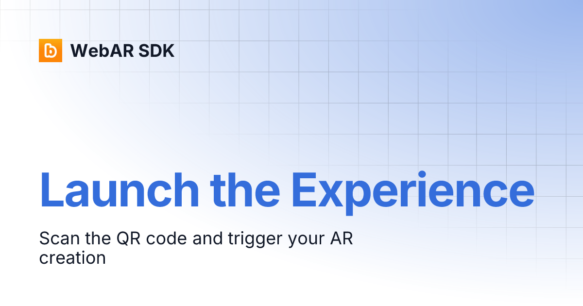 Launch the Experience | WebAR SDK